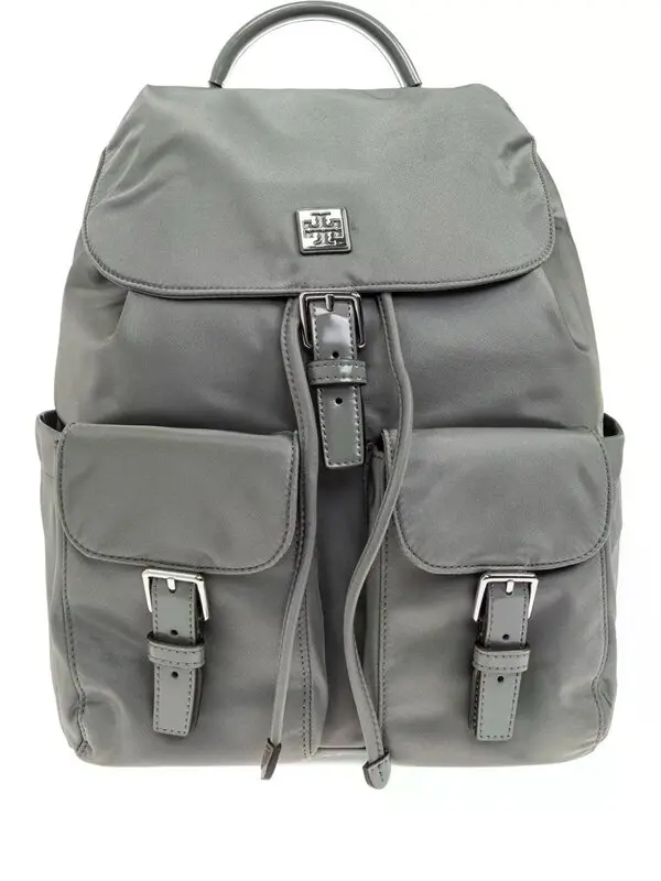 Tory Burch Drawstring Backpack - Grey