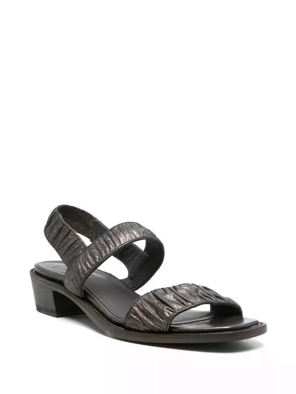 PANTANETTI Metallic Elasticated Slingback Sandals