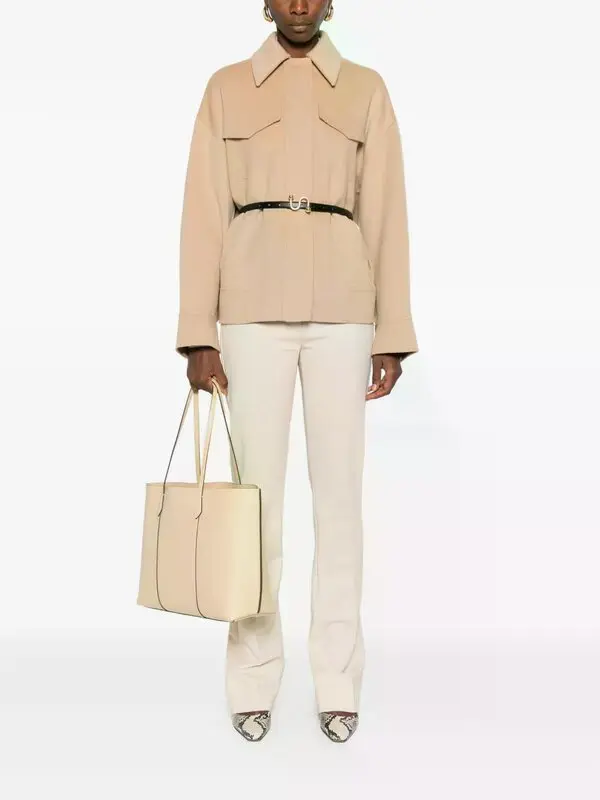 Sportmax Virgin Wool Jacket - Neutrals