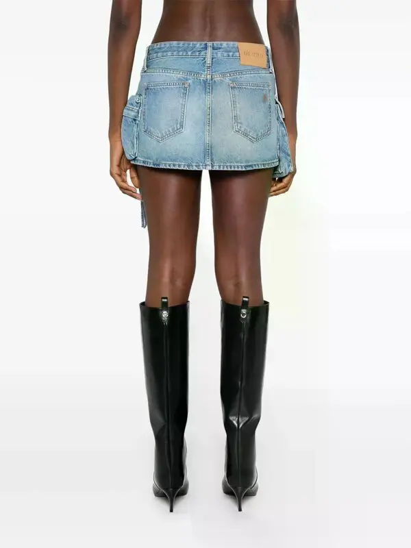 Attico Mini Cargo Skirt - Blue