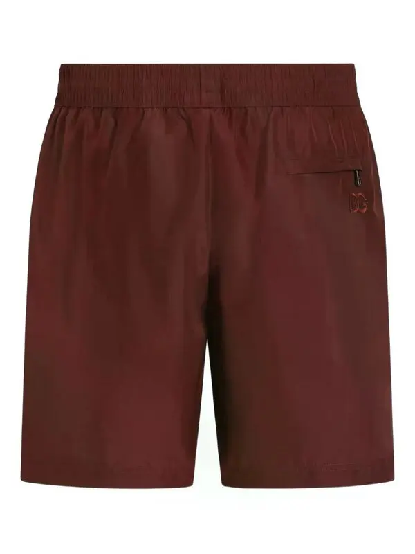 Dolce & Gabbana Drawstring Swim Shorts - Red