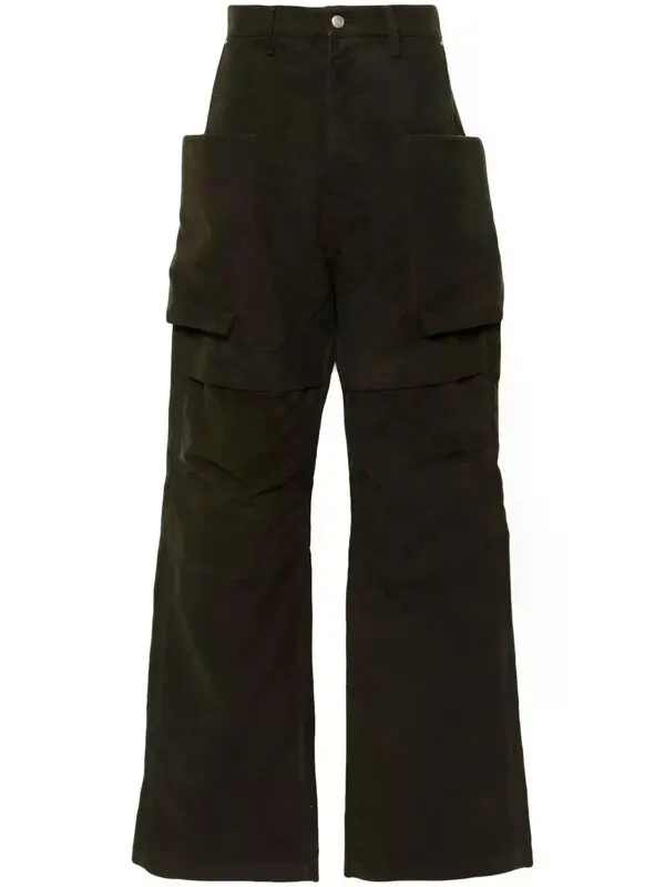Rick Owens Stefan Cotton Cargo Trousers - Green