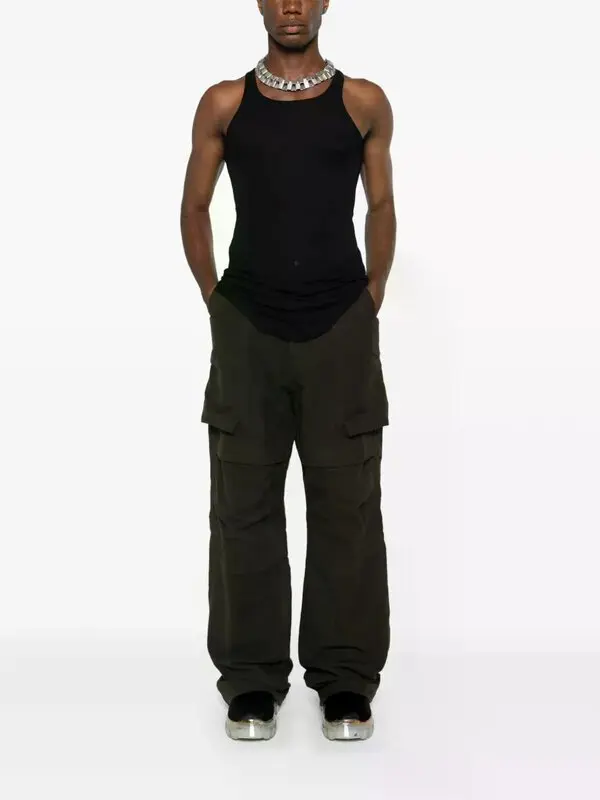 Rick Owens Stefan Cotton Cargo Trousers - Green