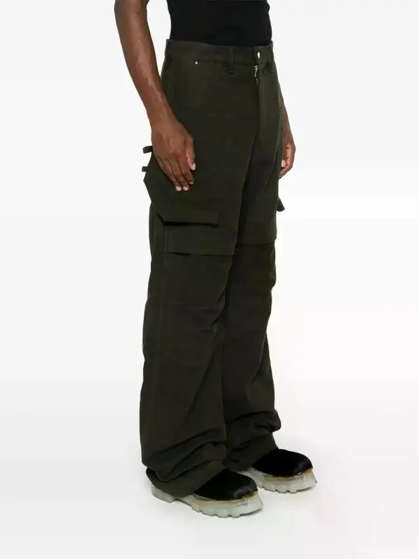 Rick Owens Stefan Cotton Cargo Trousers - Green
