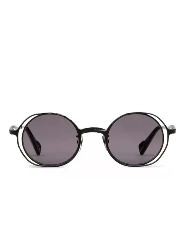 KUBORAUM Mask H10 Round-frame Sunglasses - Black