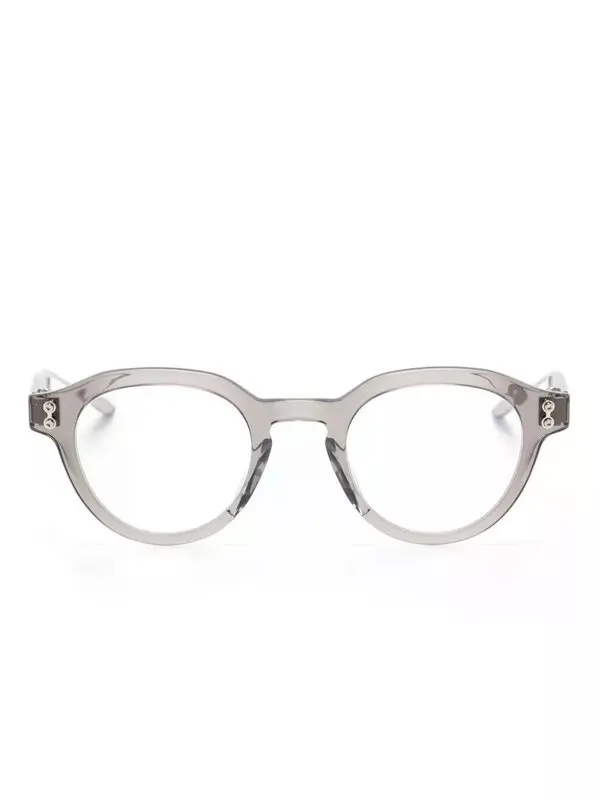 AKONI Round-frame Glasses - Grey