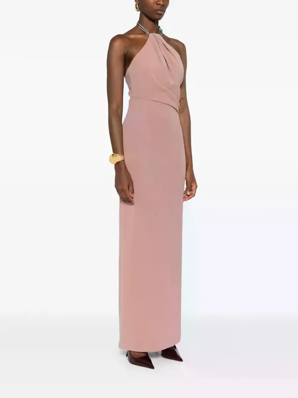 Solace London Riva Maxi Dress - Brown