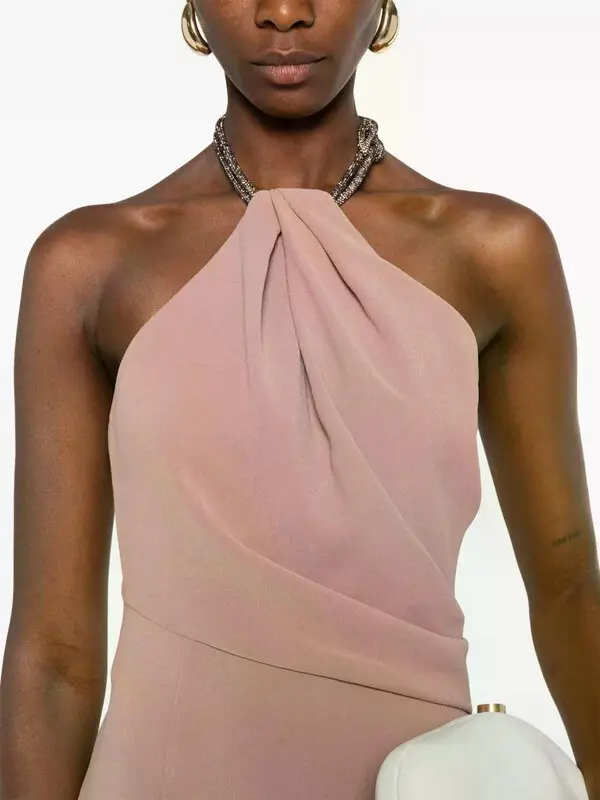 Solace London Riva Maxi Dress - Brown