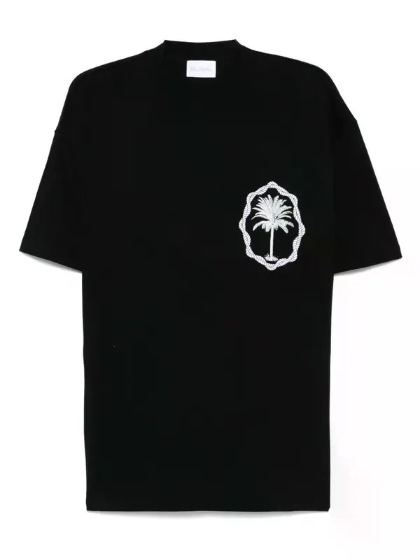 BLUE SKY INN Palm Logo T-shirt - Black