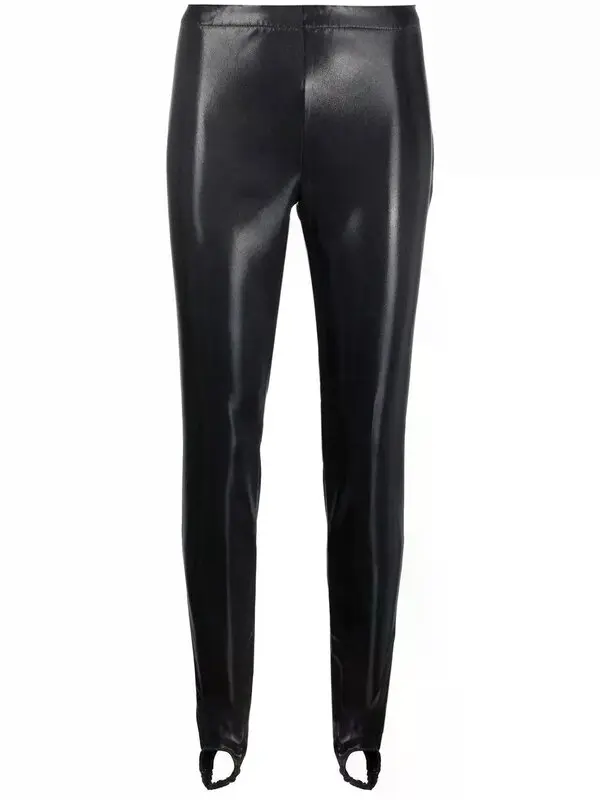 Dsquared2 Faux Leather Stirrup Leggings