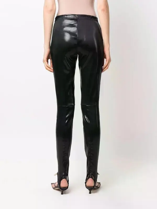 Dsquared2 Faux Leather Stirrup Leggings