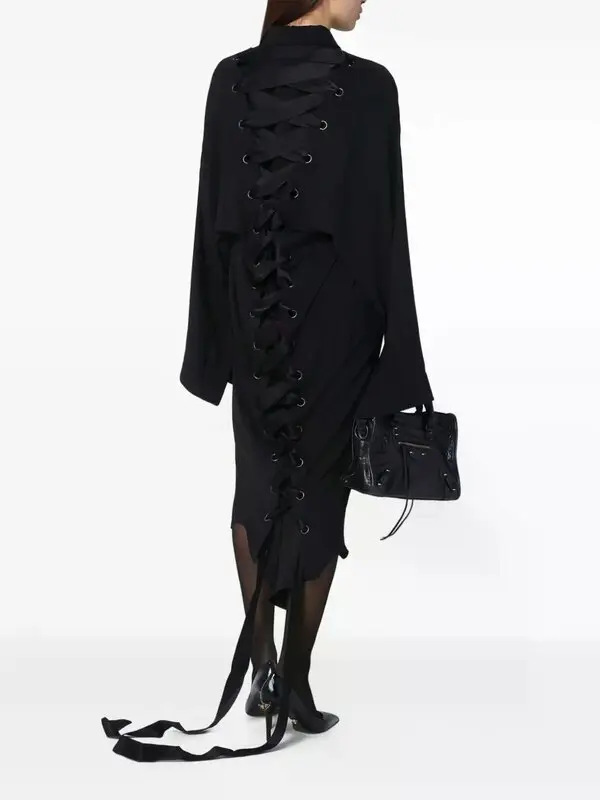 Balenciaga Lace-up Back Dress