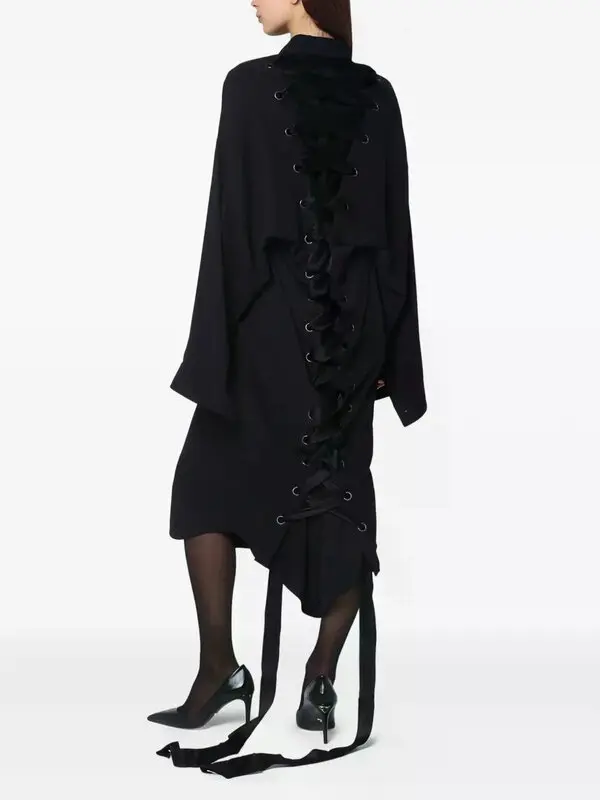 Balenciaga Lace-up Back Dress