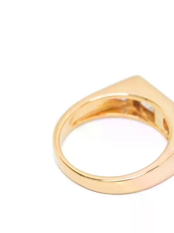 MARIA BLACK Us Three Signet Ring - Gold