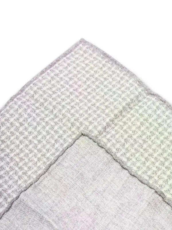 Brunello Cucinelli Patterned Silk Scarf - Grey