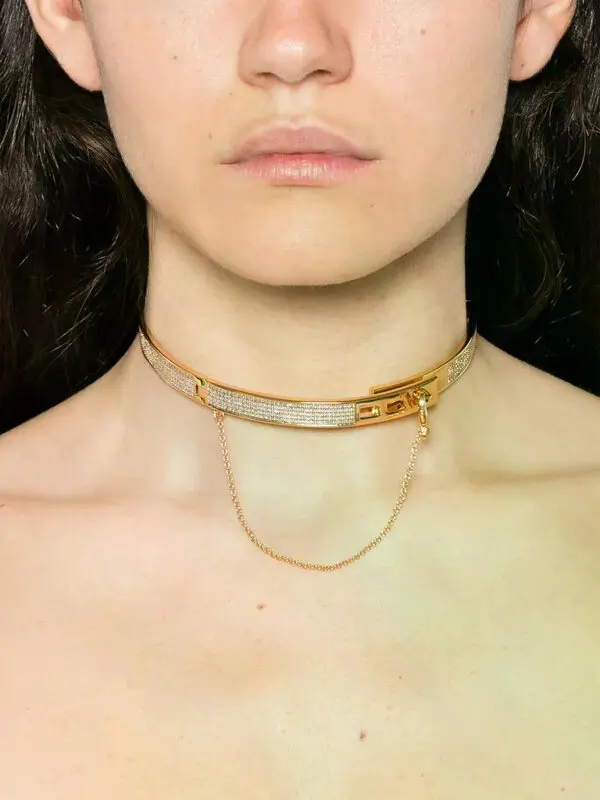 Eddie Borgo Safety Chain Choker Necklace