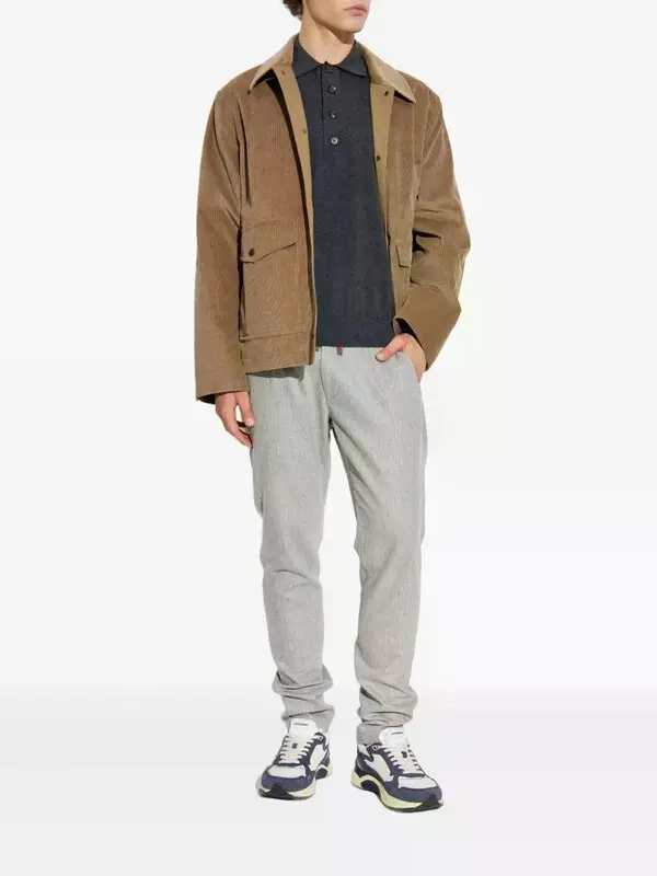 Eleventy Long-sleeve Polo Shirt
