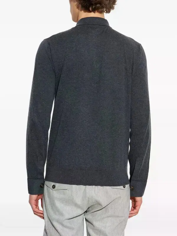 Eleventy Long-sleeve Polo Shirt