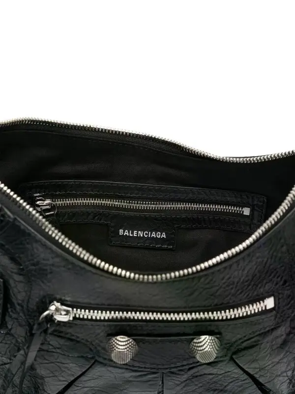 Balenciaga Le Cagole Leather Shoulder Bag - Black