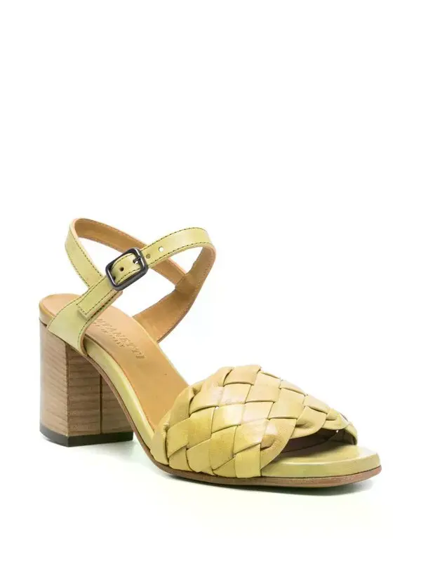 PANTANETTI 70mm Woven Sandals - Green