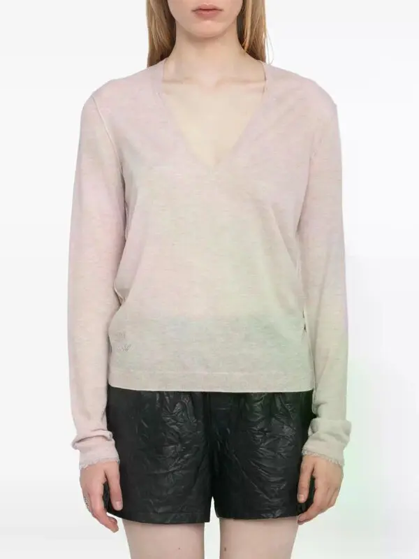 Zadig&Voltaire V-neck Knitted Jumper - Pink