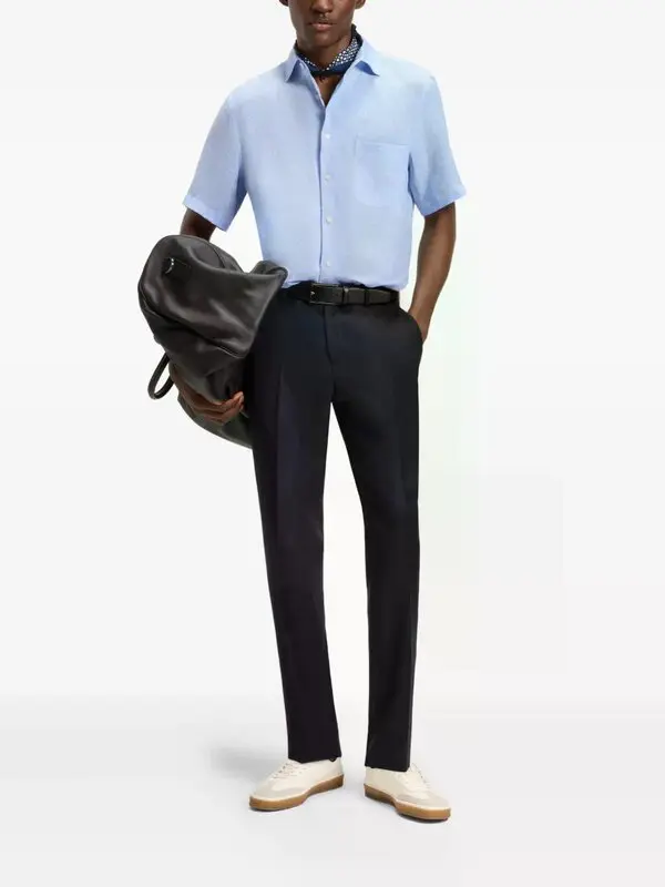 BOSS X David Beckham Short-sleeve Button-up Shirt