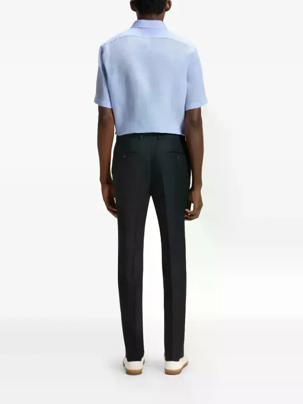 BOSS X David Beckham Short-sleeve Button-up Shirt