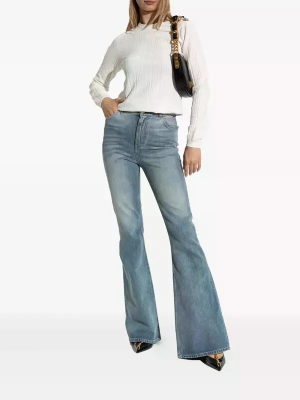 Balmain Button Detail Long-sleeve Jumper - Neutrals