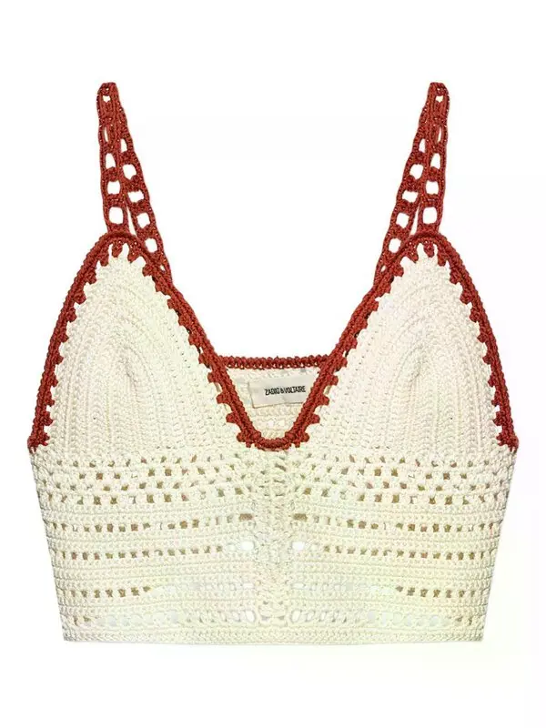 Zadig&Voltaire Crochet Top - Neutrals
