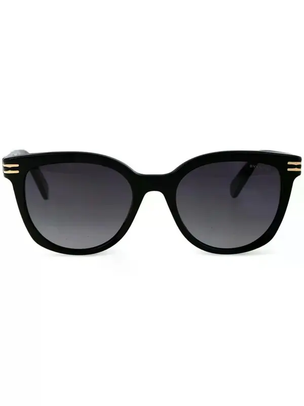 BVLGARI Square Frame Sunglasses - Black