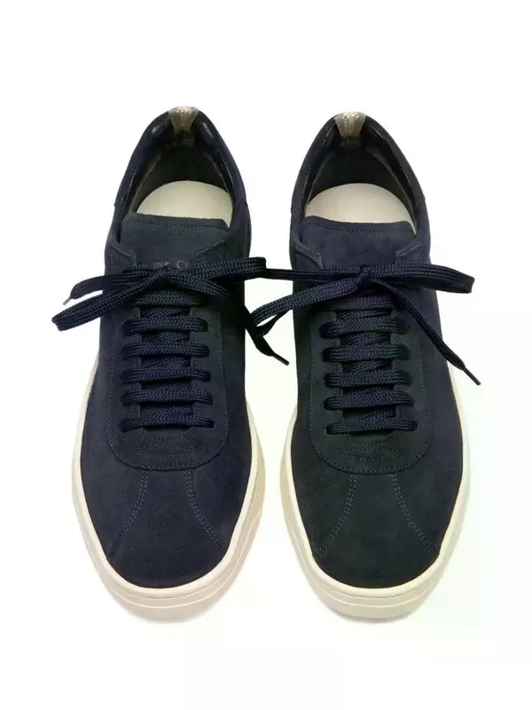 Officine Creative Karma Suede Lace-up Sneakers - Blue