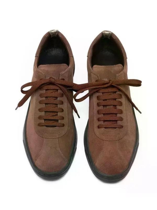 Officine Creative Suede Lace-up Low-top Sneakers - Brown
