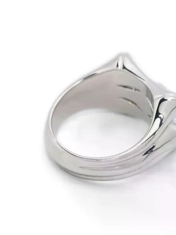 Eddie Borgo Bambu Signet Ring - Silver
