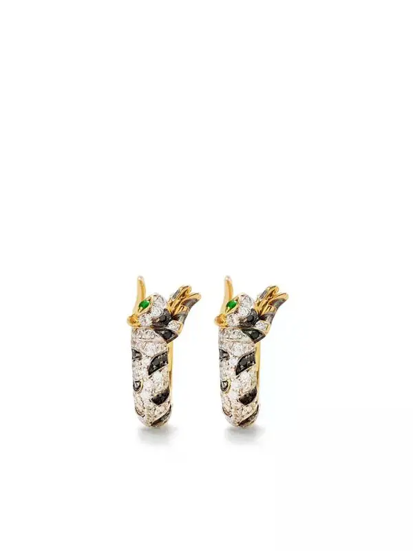 Yvonne Léon Mini Felin Hoop Earrings - Gold