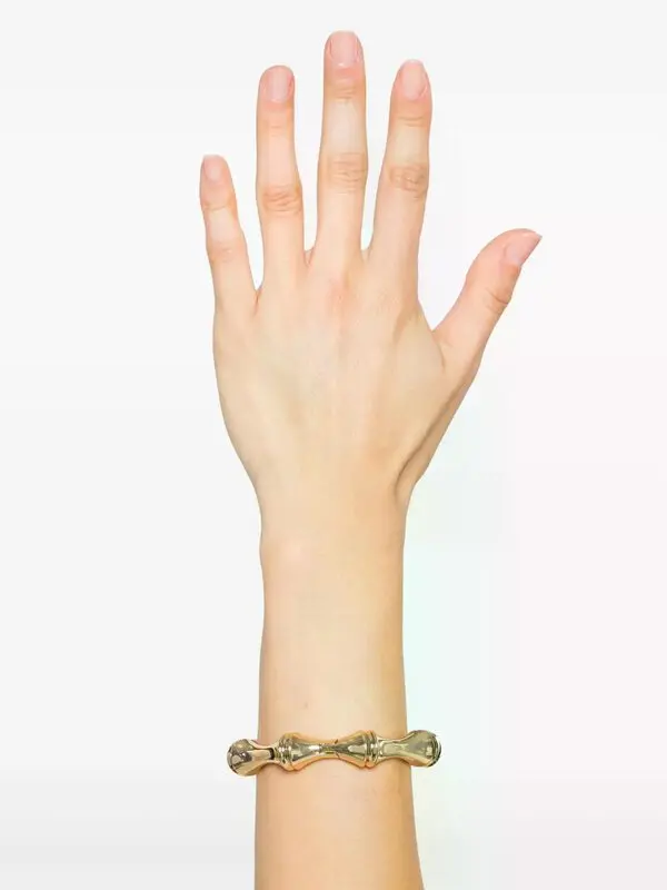 Eddie Borgo Large Bamboo Bangle Bracelet - Gold