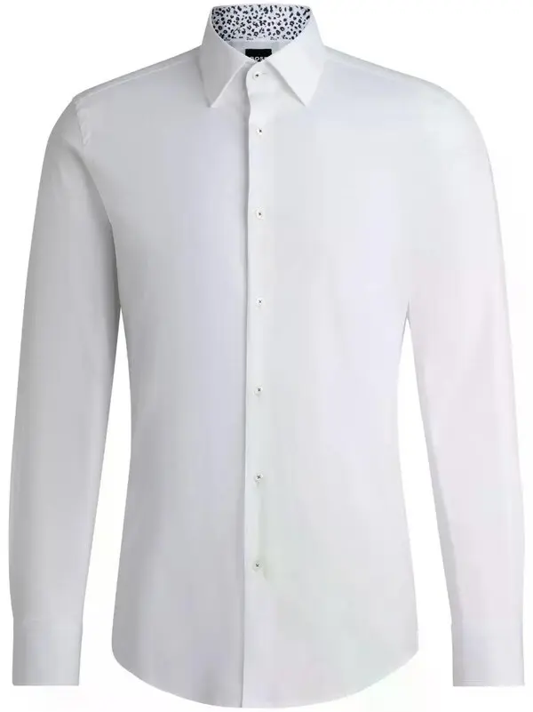BOSS Classic-collar Button-up Shirt