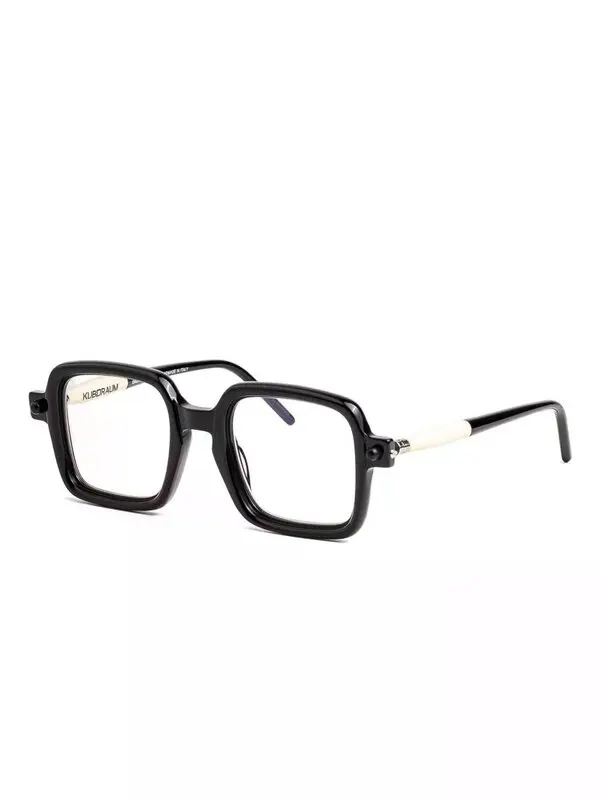 KUBORAUM P1 Square-frame Glasses - Black