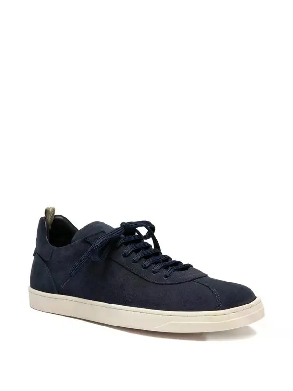 Officine Creative Karma Suede Lace-up Sneakers - Blue