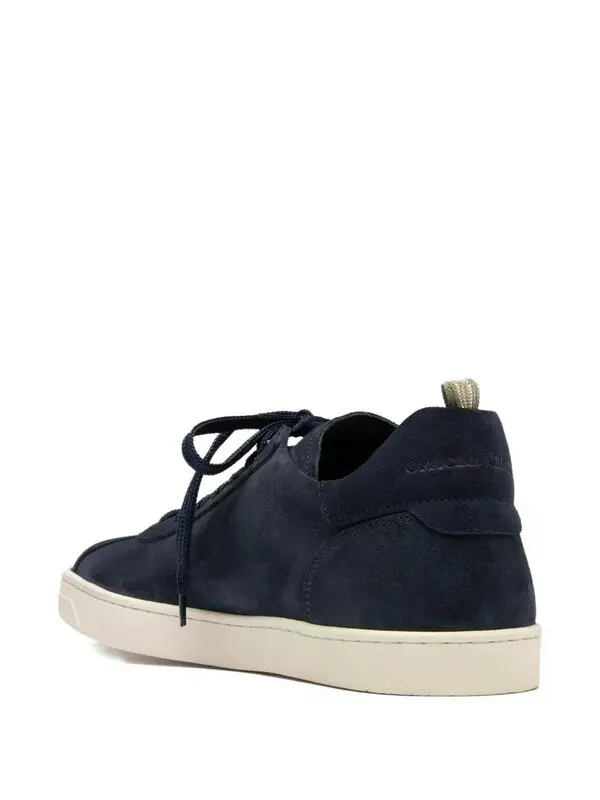 Officine Creative Karma Suede Lace-up Sneakers - Blue
