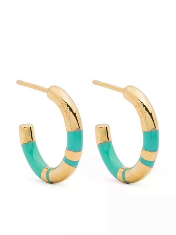 AURÉLIE BIDERMANN Mini Positano Hoop Earrings - Gold