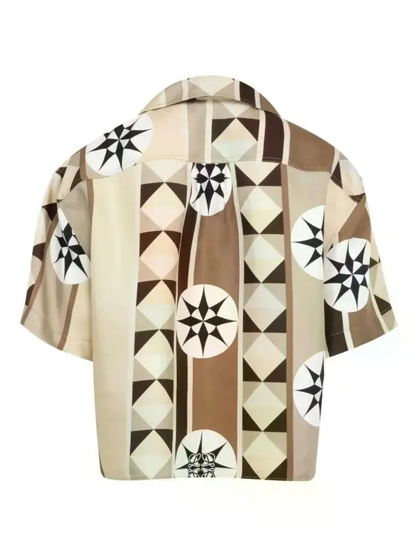 Loewe Geometric-print Short-sleeve Shirt