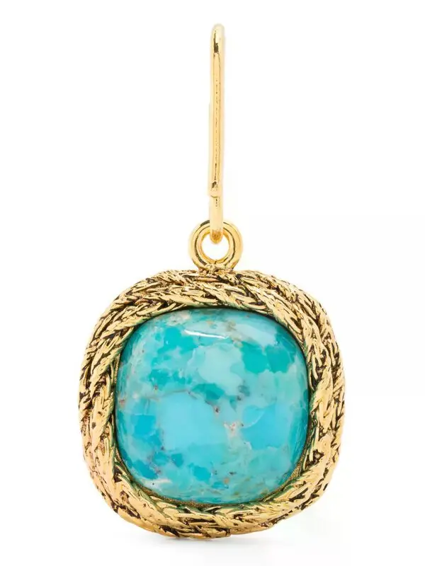 AURÉLIE BIDERMANN Mini Miki Turquoise Pendant - Gold