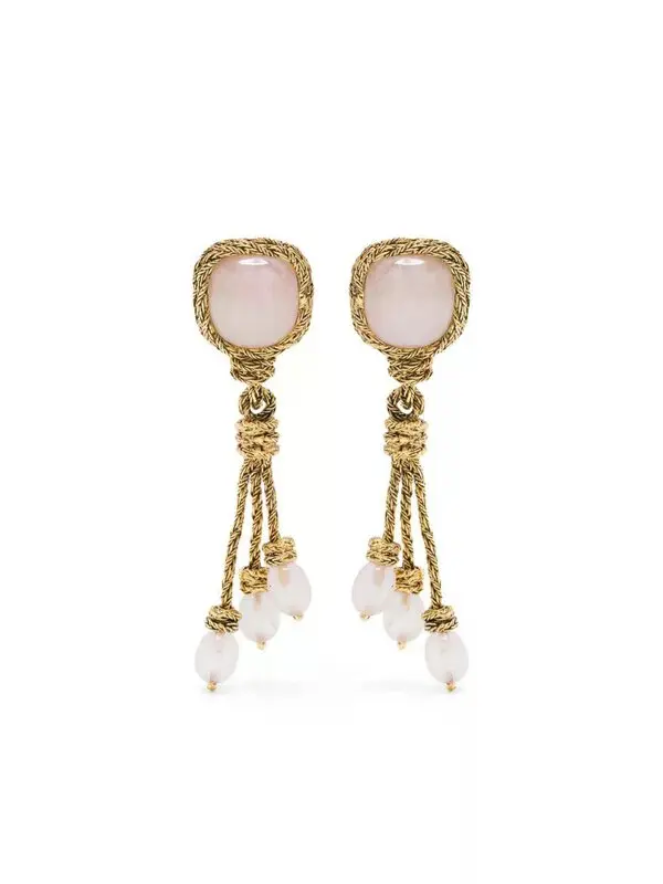 AURÉLIE BIDERMANN Miki Quartz Earrings - Gold