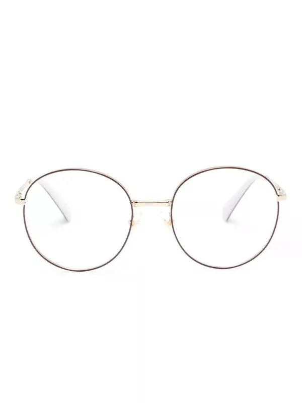 Miu Miu Round-frame Glasses - Red