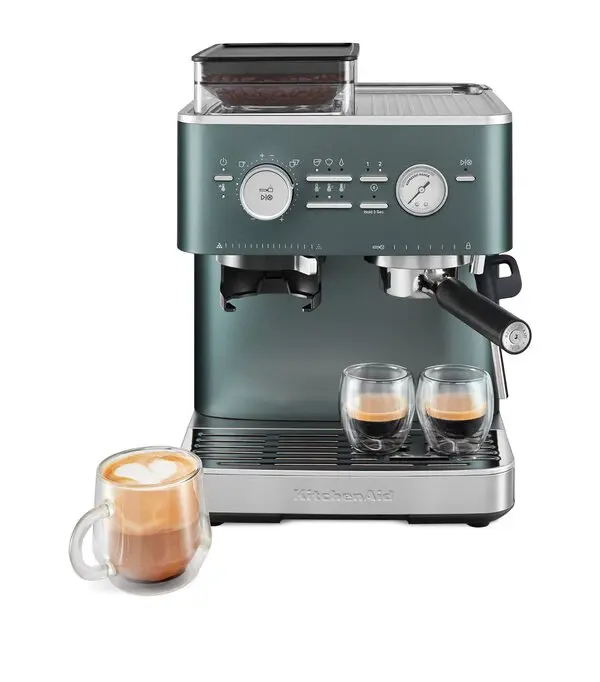 KITCHENAID Semi Automatic Espresso Machine With Burr Grinder - Green