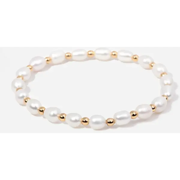 LITTLE SKY STONE Pearl And Bead Bracelet - White