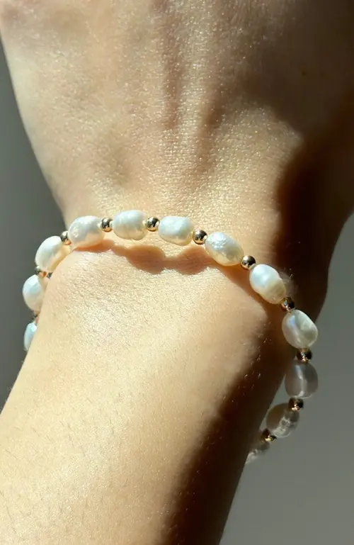 LITTLE SKY STONE Pearl And Bead Bracelet