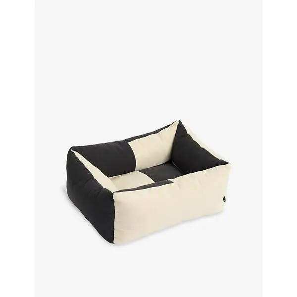 HAY Colour-block Woven Extra-small Dog Bed - Black And White