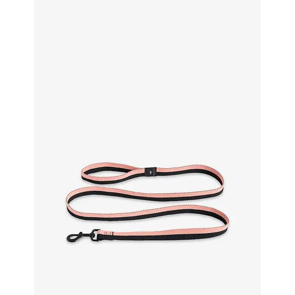 HAY Striped Woven Dog Leash - Pink And Black