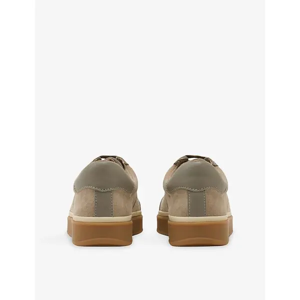 REISS Lizzie Suede Low-top Trainers - Taupe